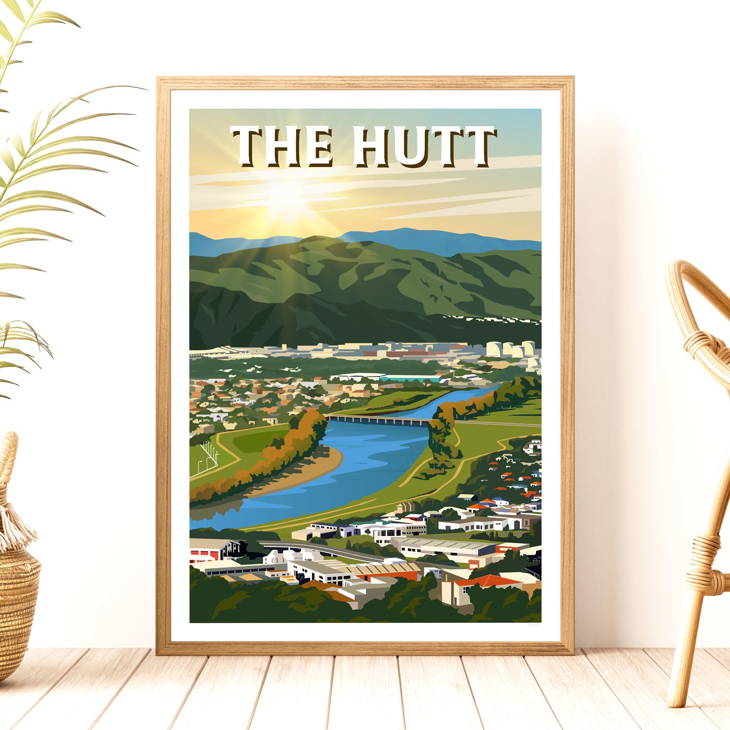 The Hutt Travel Poster, New Zealand – VivaHome