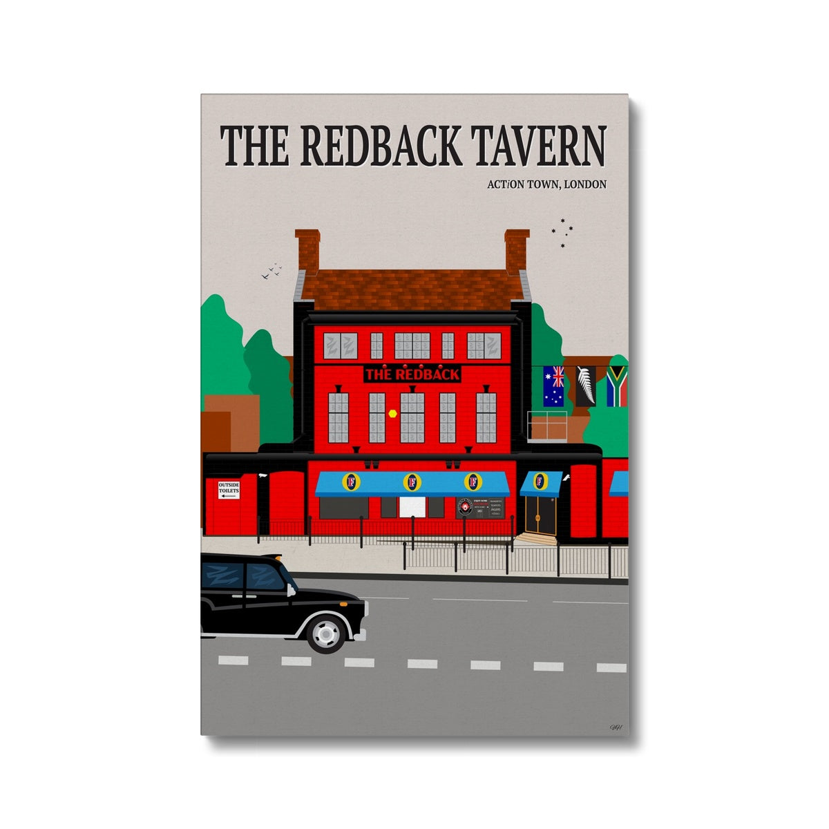 The Redback Tavern, London Canvas – Viva Travel Posters